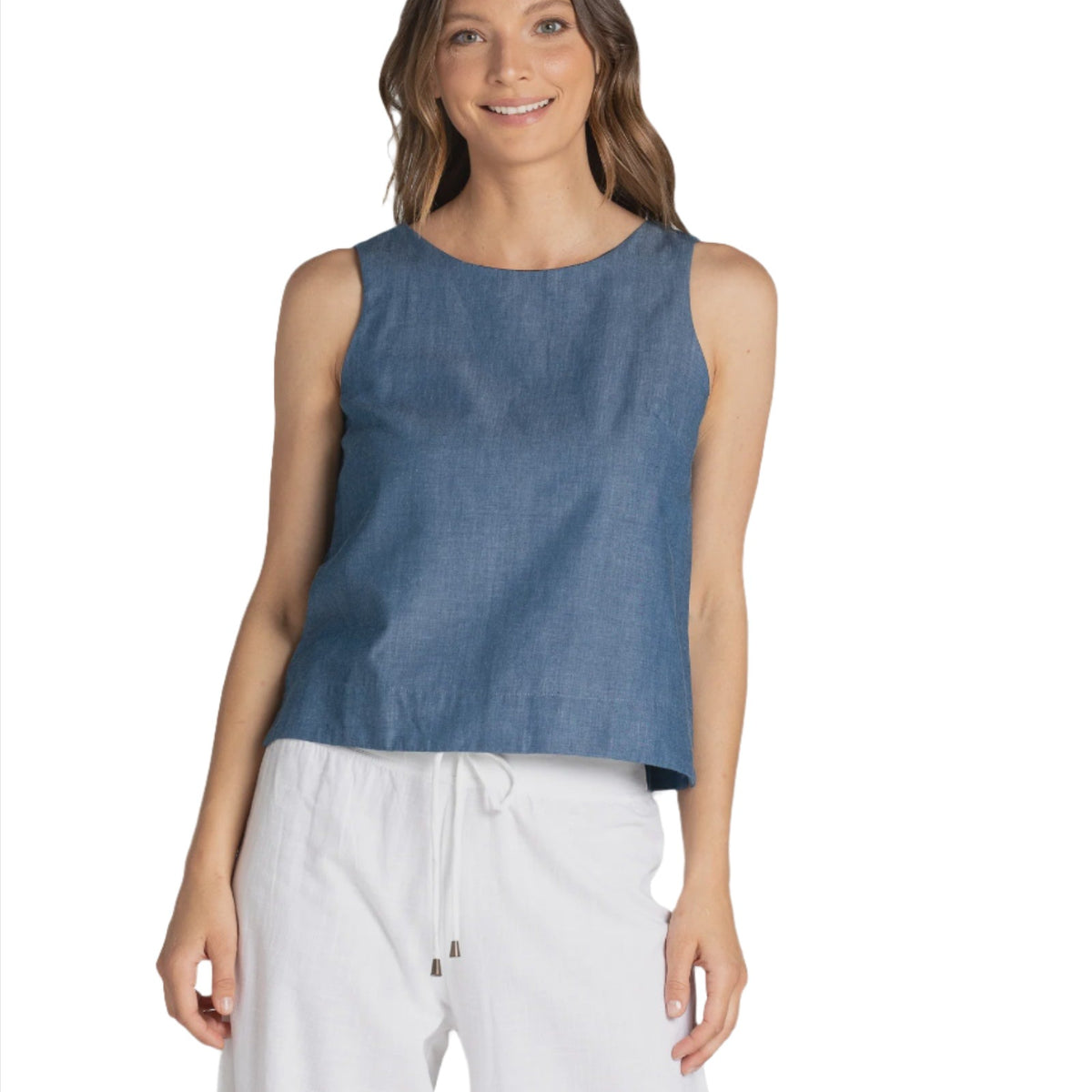 Hara Top Chambray – Global Free Style