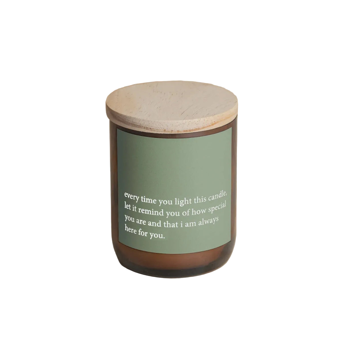 Heartfelt Quote Candle - always here for you – Global Free Style