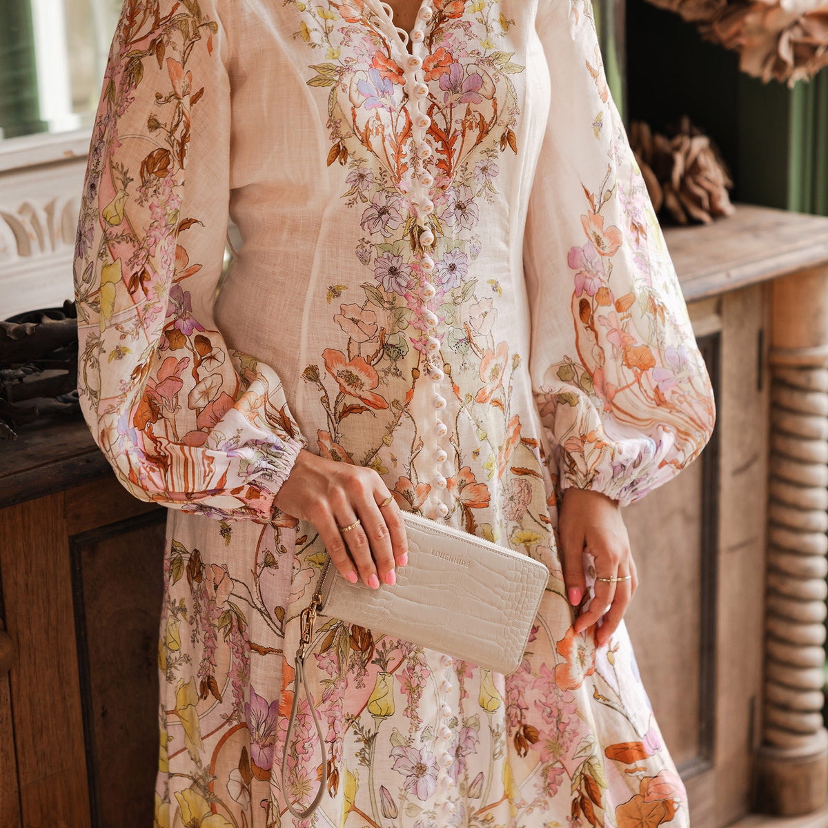 Jessica Wallet Croc Putty – Global Free Style