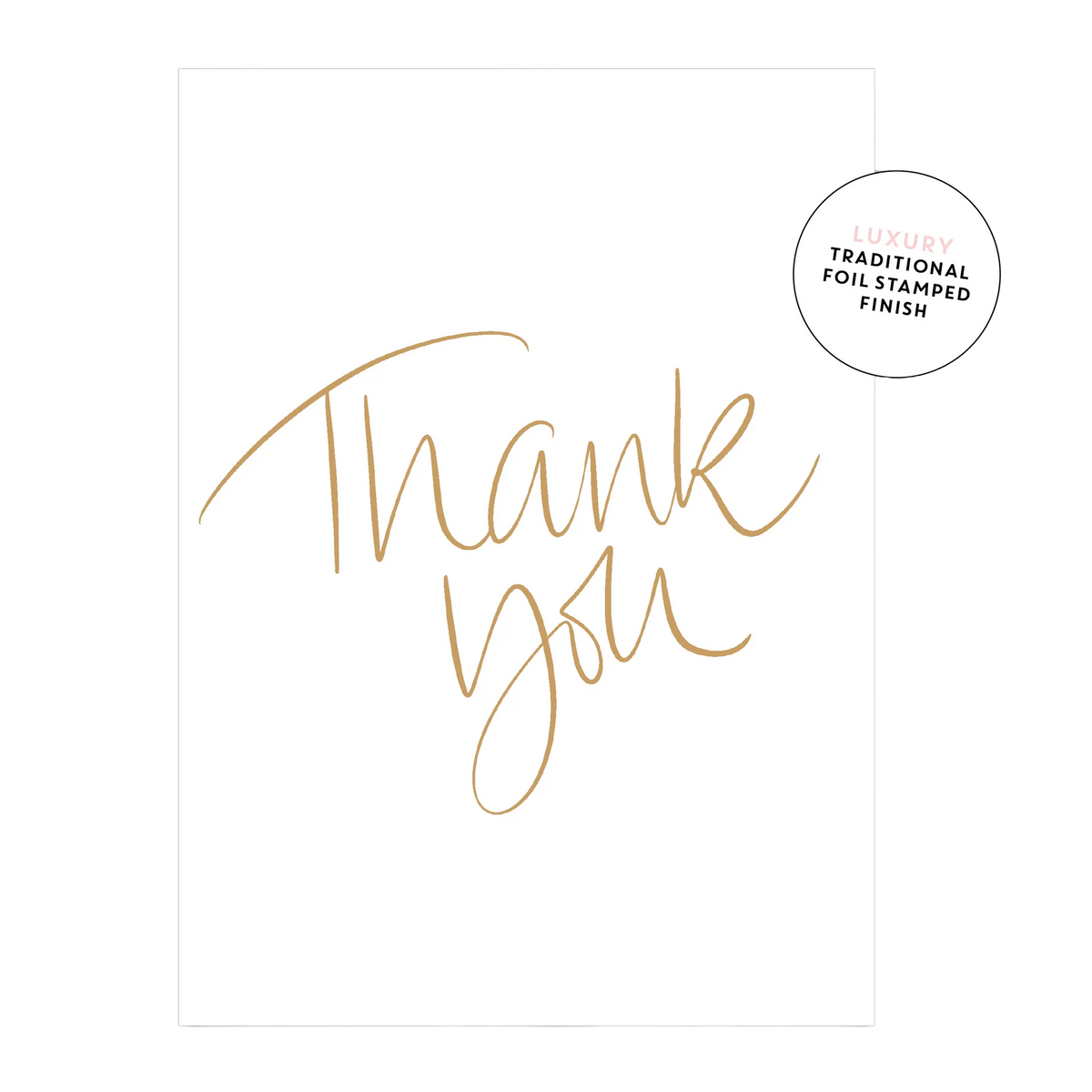 Thank You Fine Script Greeting Card – Global Free Style
