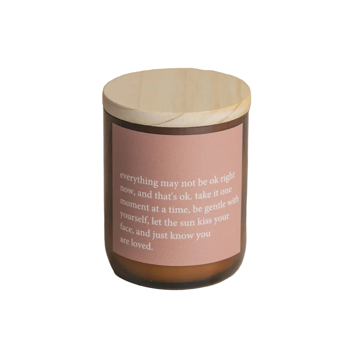Heartfelt Quote Candle - everything may not be ok – Global Free Style